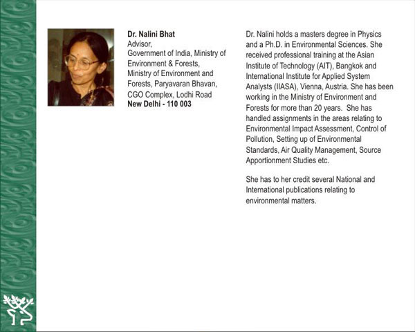 Ms. Nalini Bhat | Wildlife Institute of India, an Autonomous Institute ...